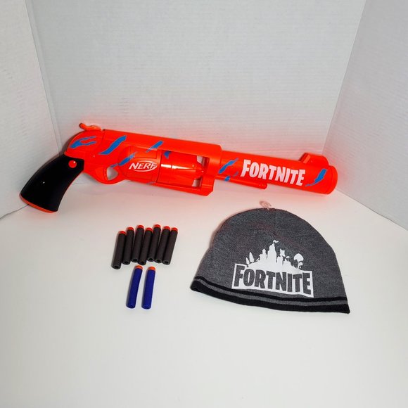 Nerf | Toys | Fortnite Nerf Dart Blaster 6 Shooter W Fortnite Skull Cap ...